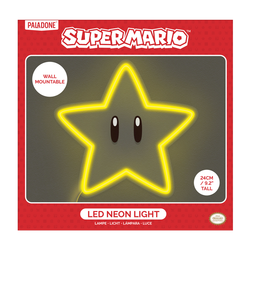 SUPER MARIO - Star - Wall Mountable LED Neon Light : ShopForGeek.com ...