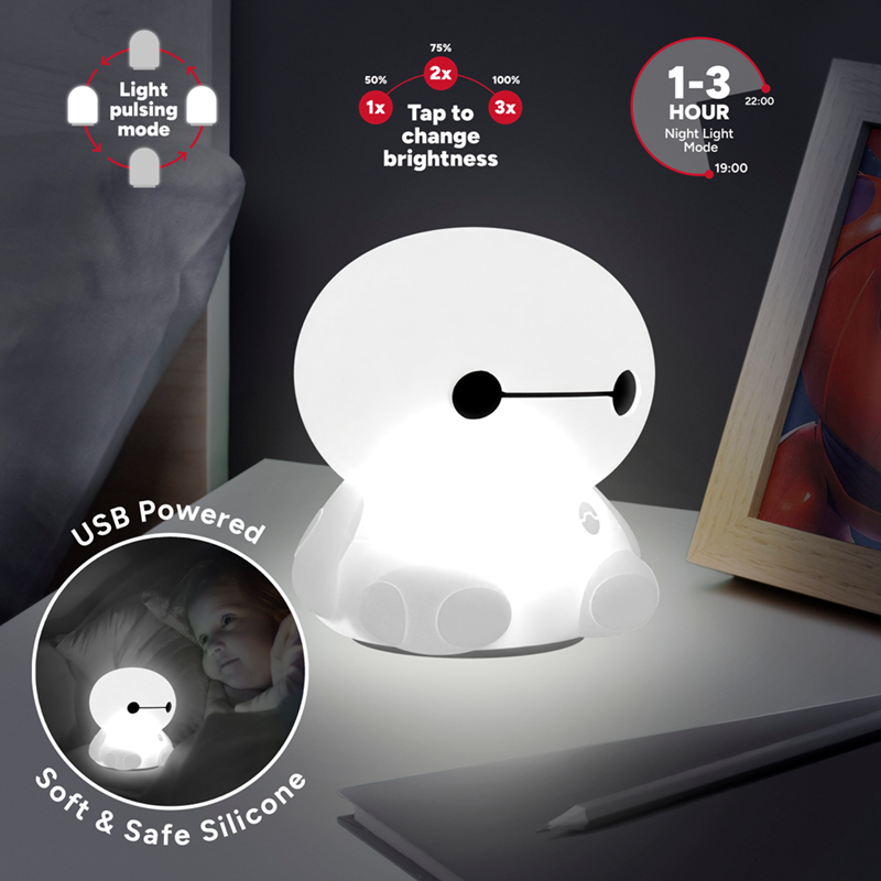 BAYMAX - Silicone Light Rechargeable 5,5inch : ShopForGeek.com: Lamp ...