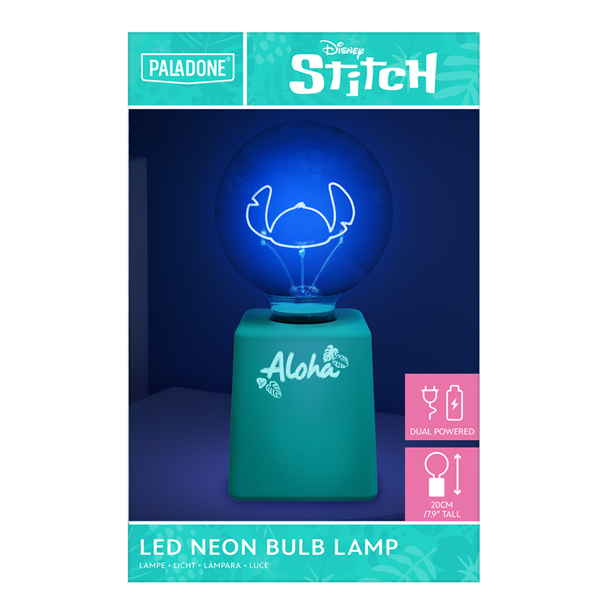 STITCH - Ohana - LED Neon Bulb Lamp 20cm : ShopForGeek.com: Lámpara ...