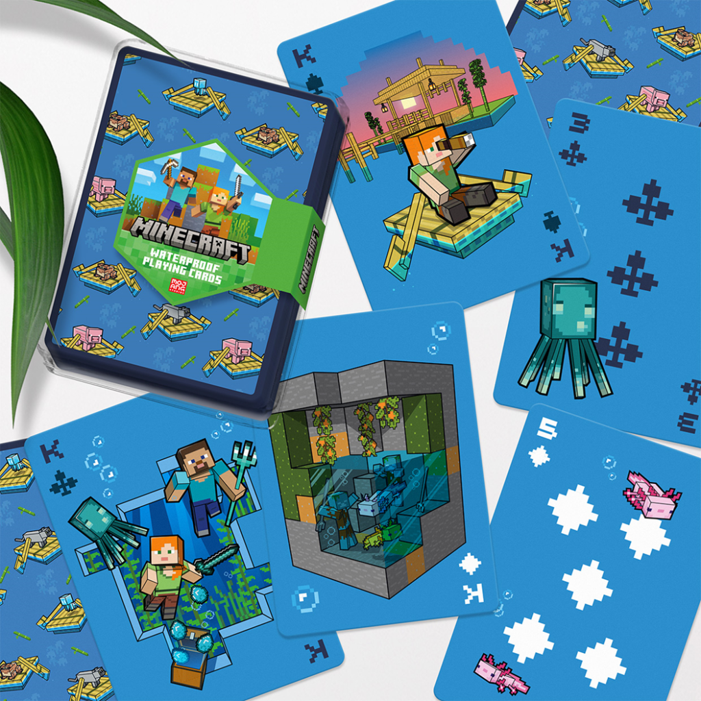 MINECRAFT - 'Waterproof' Playing Cards : ShopForGeek.com: Card game ...