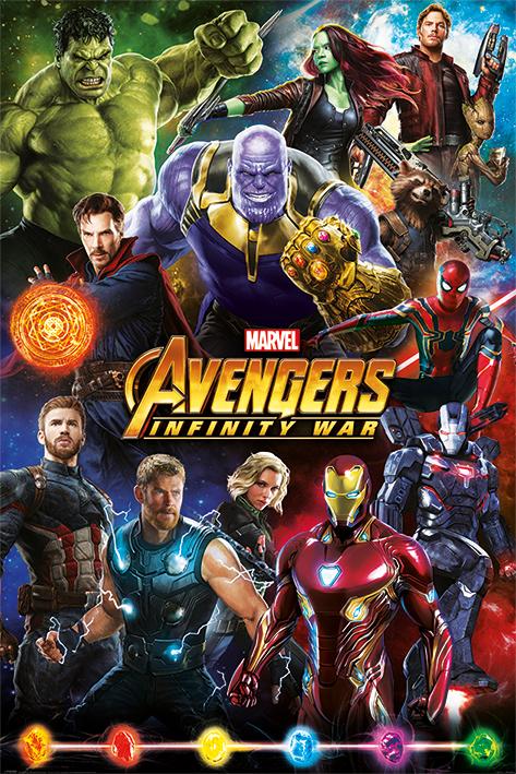 AVENGER INFINITY WAR - Poster 61X91 - Characters : ShopForGeek.com ...