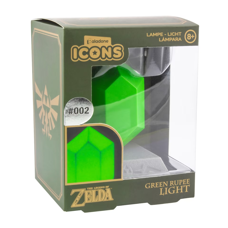 ZELDA - Green Rupee 3D Mini Light - 10cm : ShopForGeek.com: Lamp ...