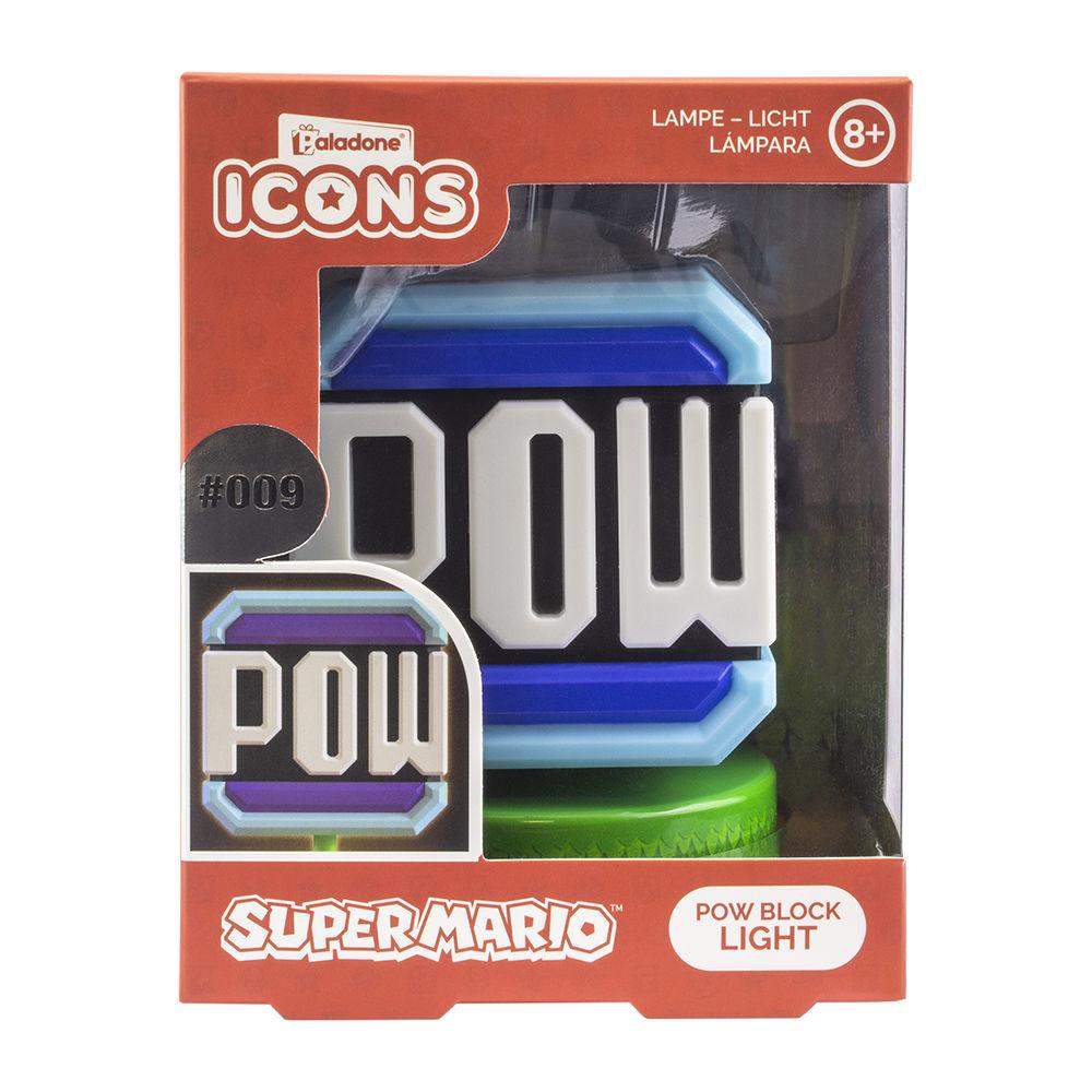 SUPER MARIO - Pow Block - Icon Light 11cm : ShopForGeek.com: Lámpara ...