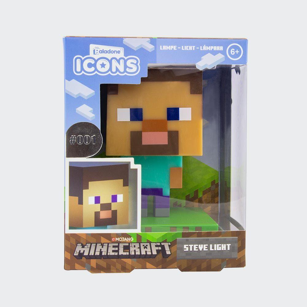 MINECRAFT - Steve - Icon Light 3.9inch : ShopForGeek.com: Lamp Paladone ...