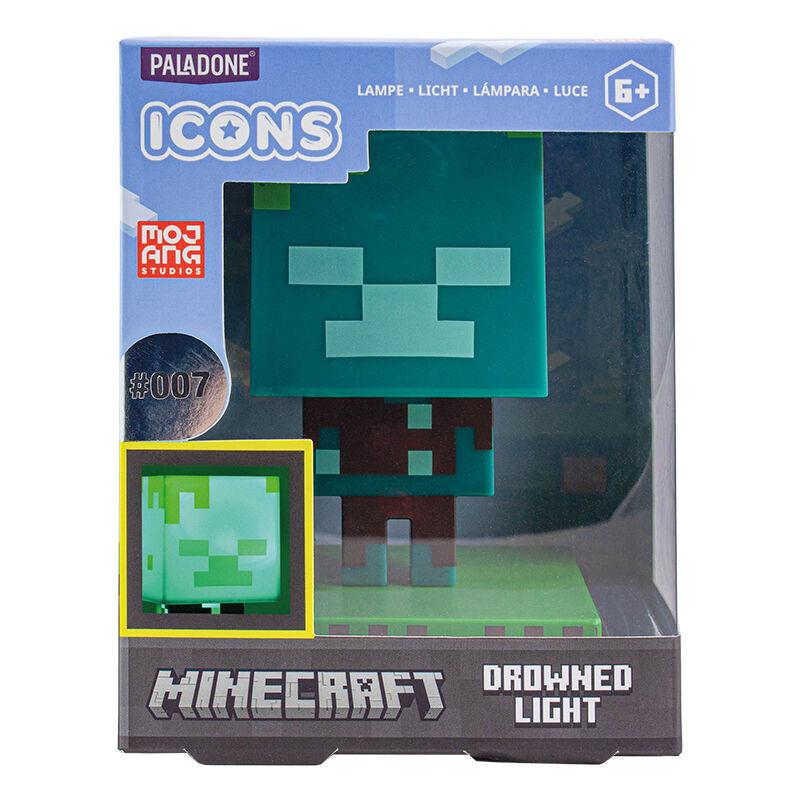 MINECRAFT - Drowned Zombie - Icon Light 10cm : ShopForGeek.com: Lamp ...