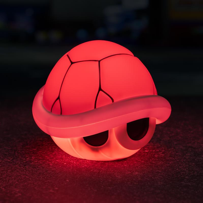 SUPER MARIO - Carapace rouge - Lampe avec son 12cm : ShopForGeek.com ...