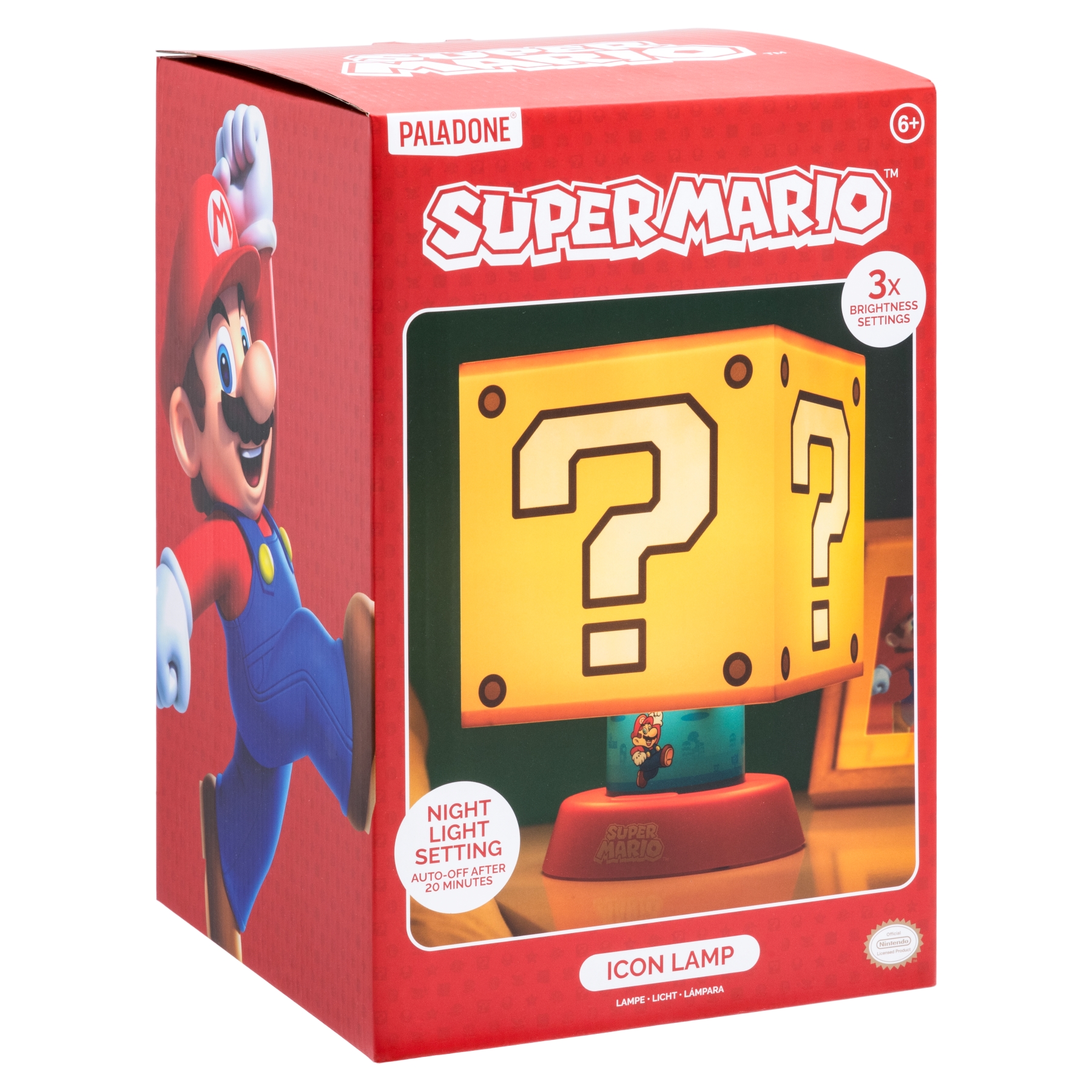 NINTENDO - Super Mario Icon - Light : ShopForGeek.com: Lamp Paladone ...