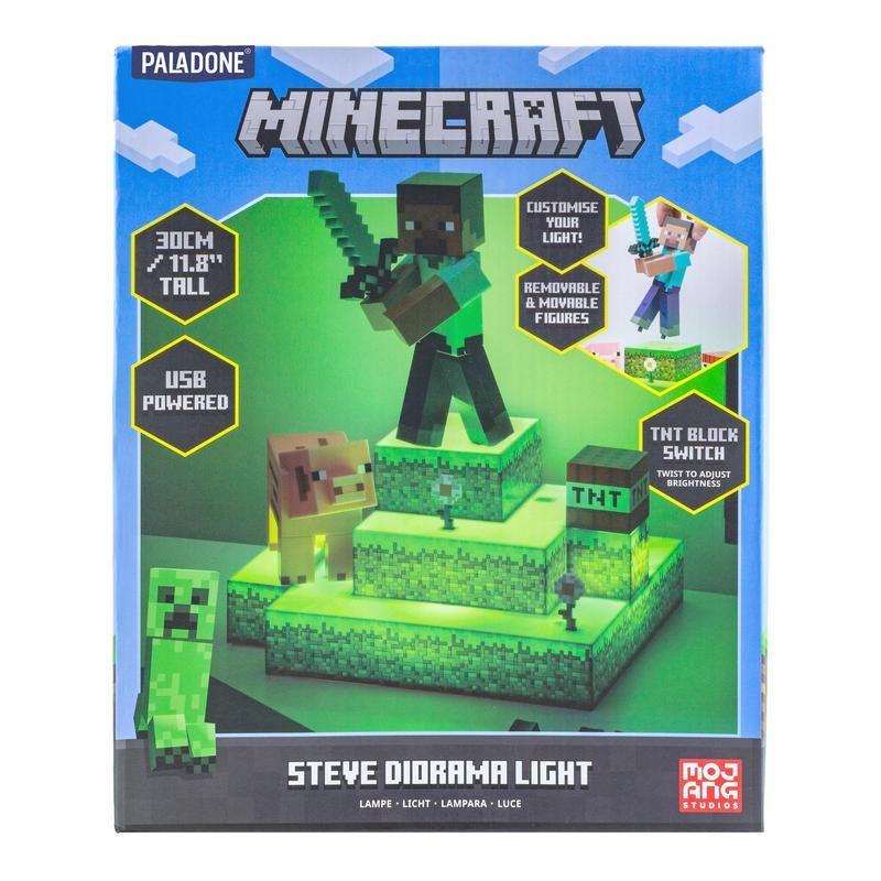 MINECRAFT - Steve - Diorama Light 30cm : ShopForGeek.com: Lamp Paladone ...