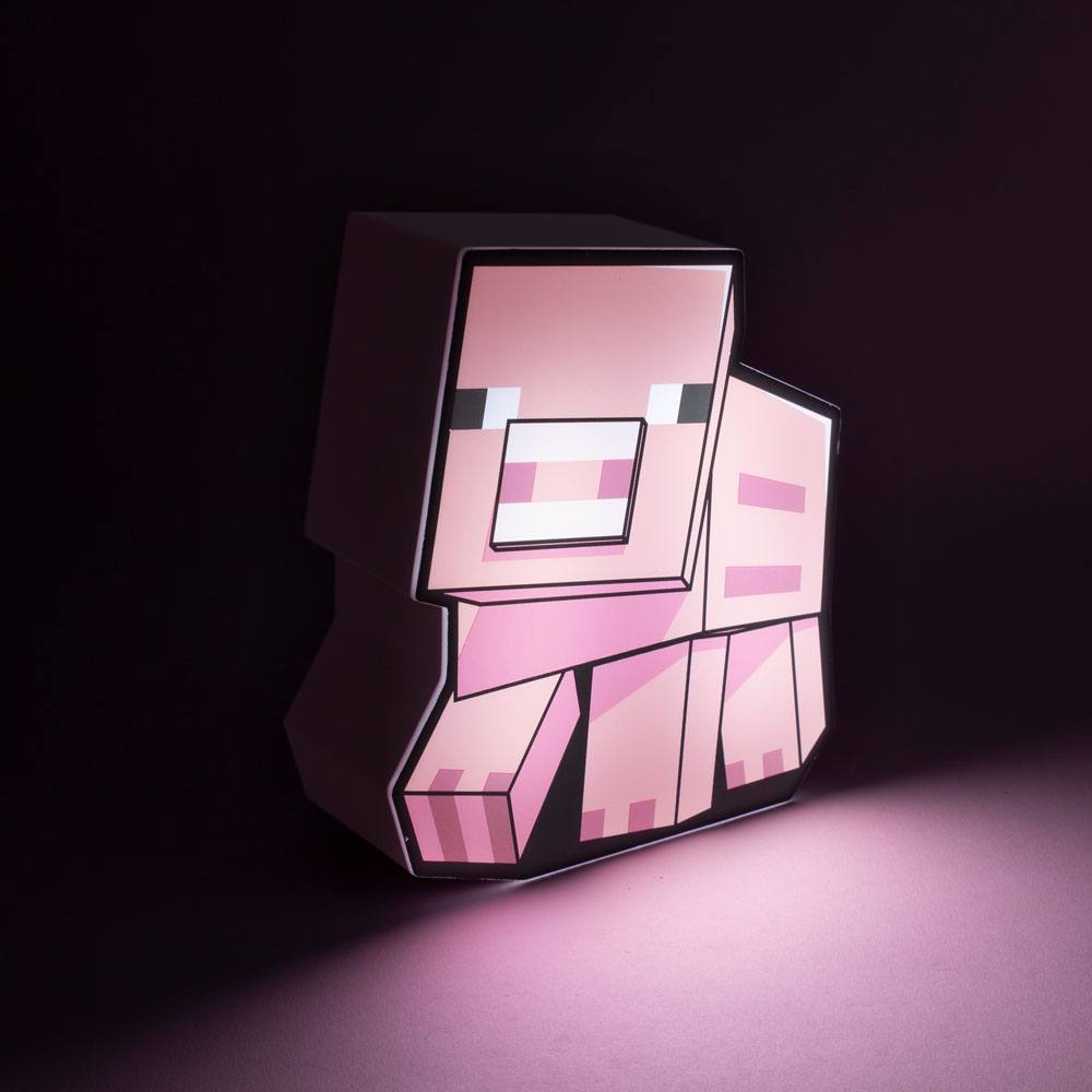 MINECRAFT - Pig - 2D Light 16cm : ShopForGeek.com: Lamp Paladone Minecraft