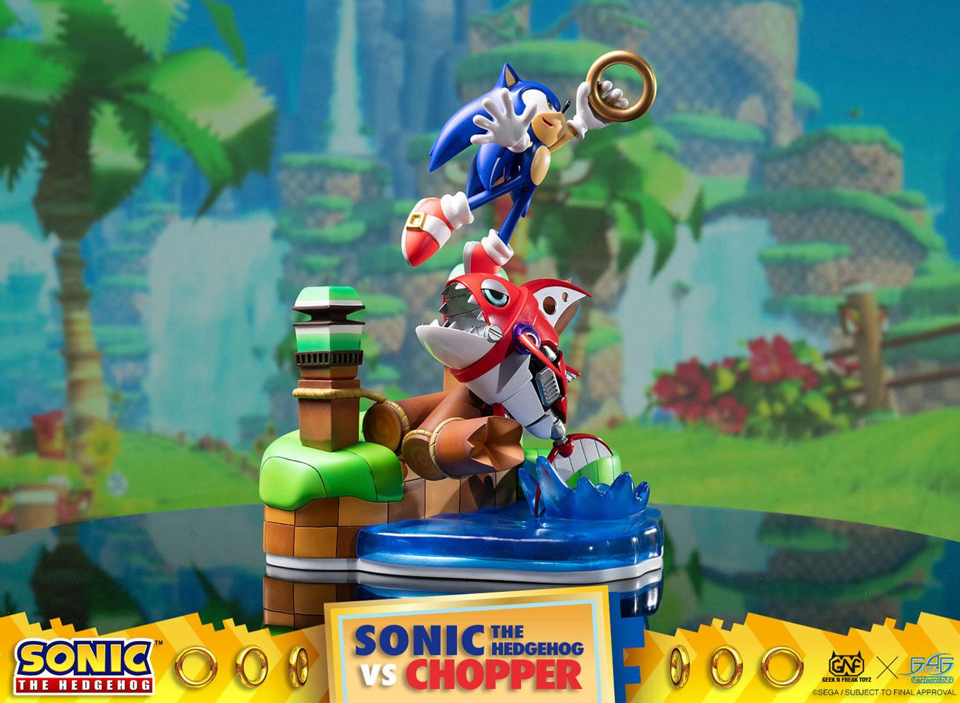 SONIC THE HEDGEHOG - Sonic Vs Chopper Diorama - 28cm : ShopForGeek.com ...
