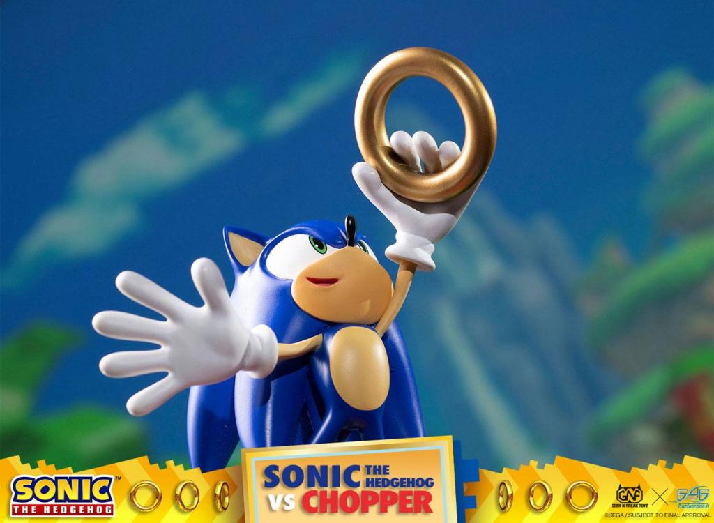SONIC THE HEDGEHOG - Sonic Vs Chopper Diorama - 28cm : ShopForGeek.com ...