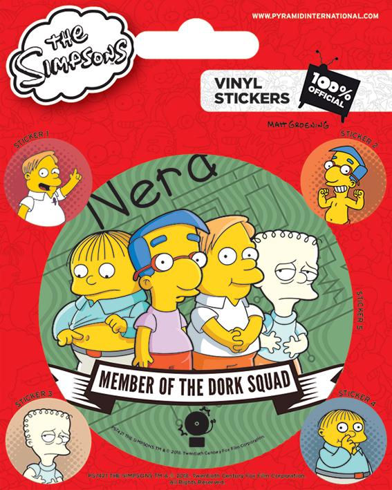 THE SIMPSONS - Vinyl Stickers - Dork Squad : ShopForGeek.com: Stickers ...