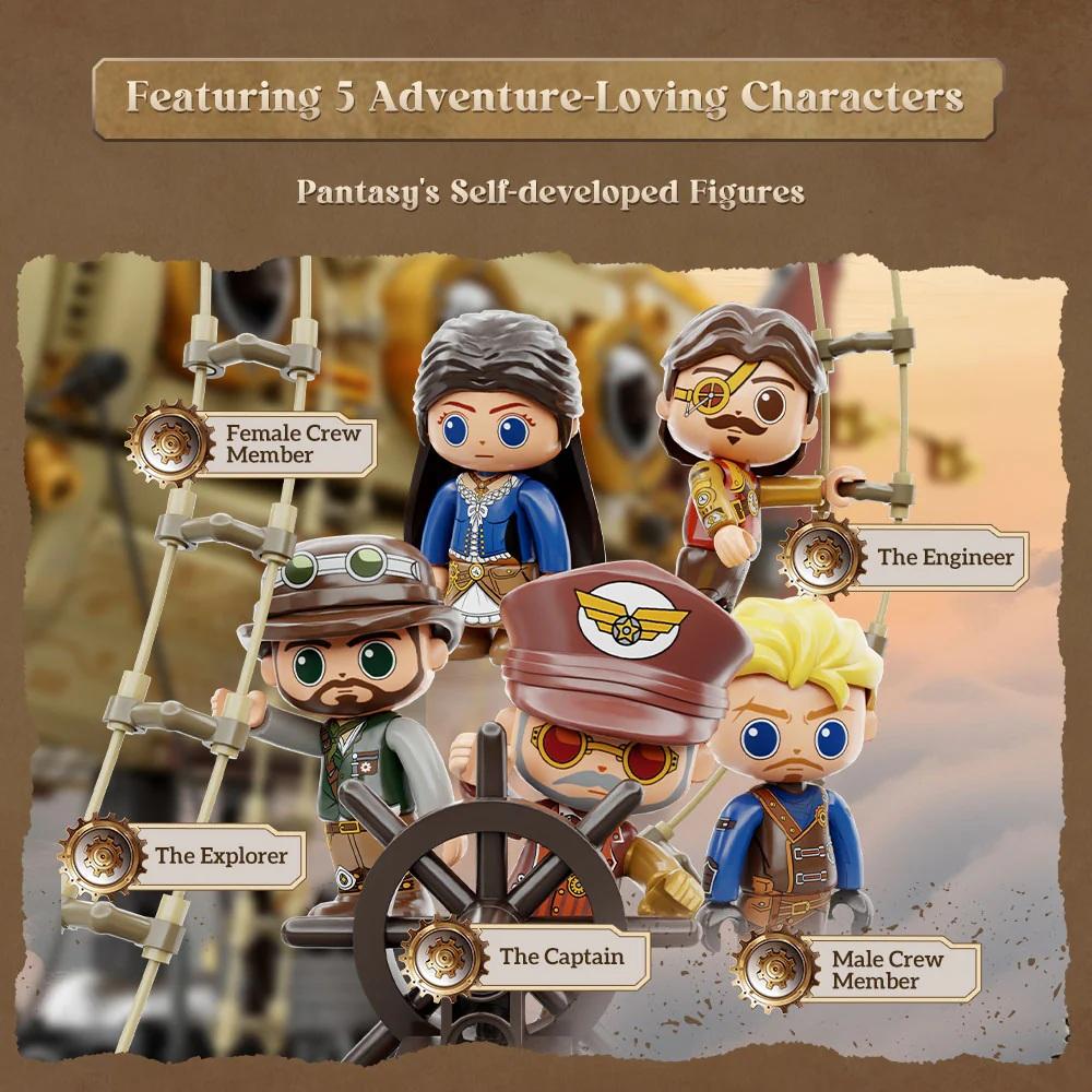 PANTASY - Steampunk Airship - Building block 2858 pcs : ShopForGeek.com ...