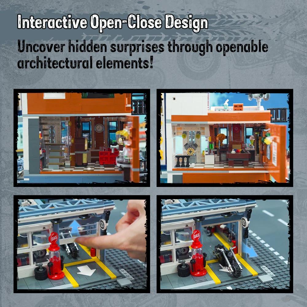 PANTASY - Motorcycle Restaurant - Building block 2989 pcs : ShopForGeek ...