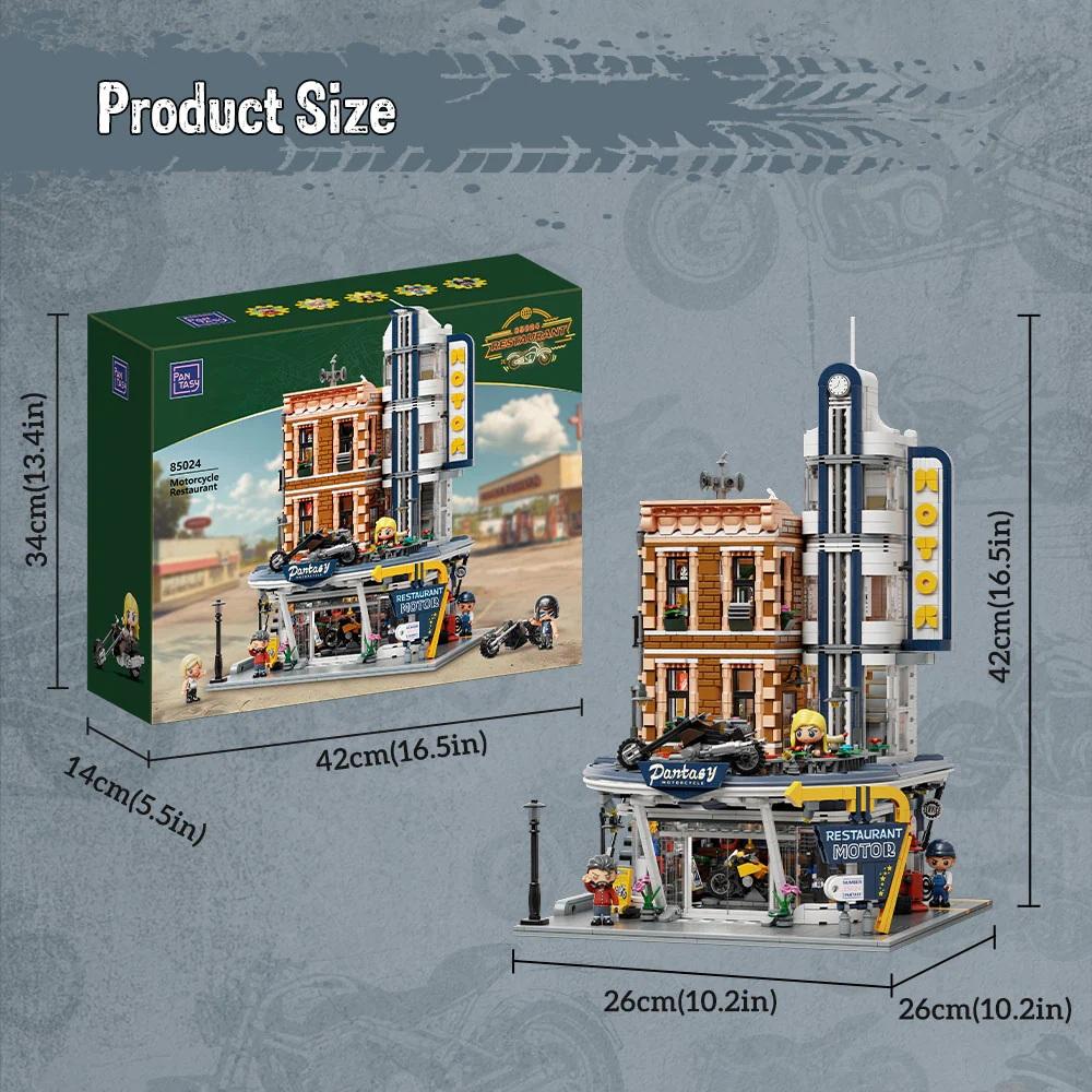 PANTASY - Motorcycle Restaurant - Building block 2989 pcs : ShopForGeek ...