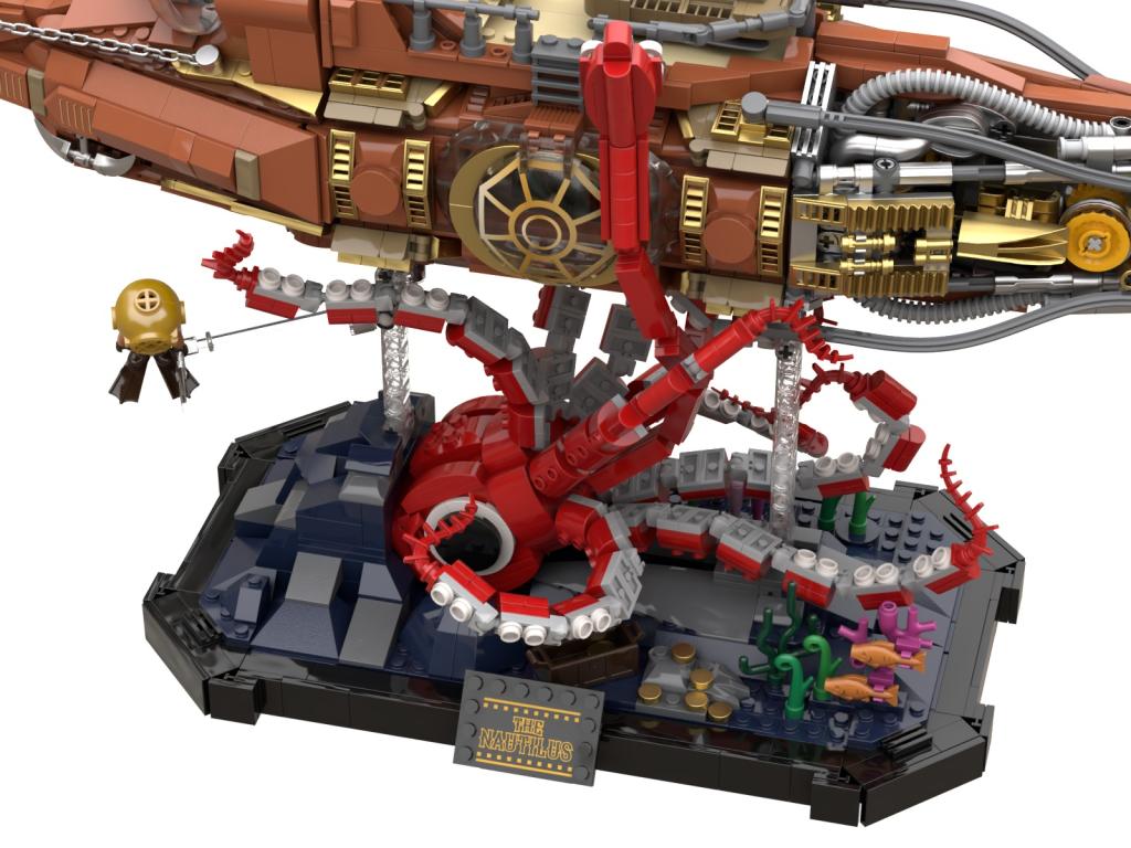 PANTASY - Steampunk the Nautilus - Building block 2552 pcs ...