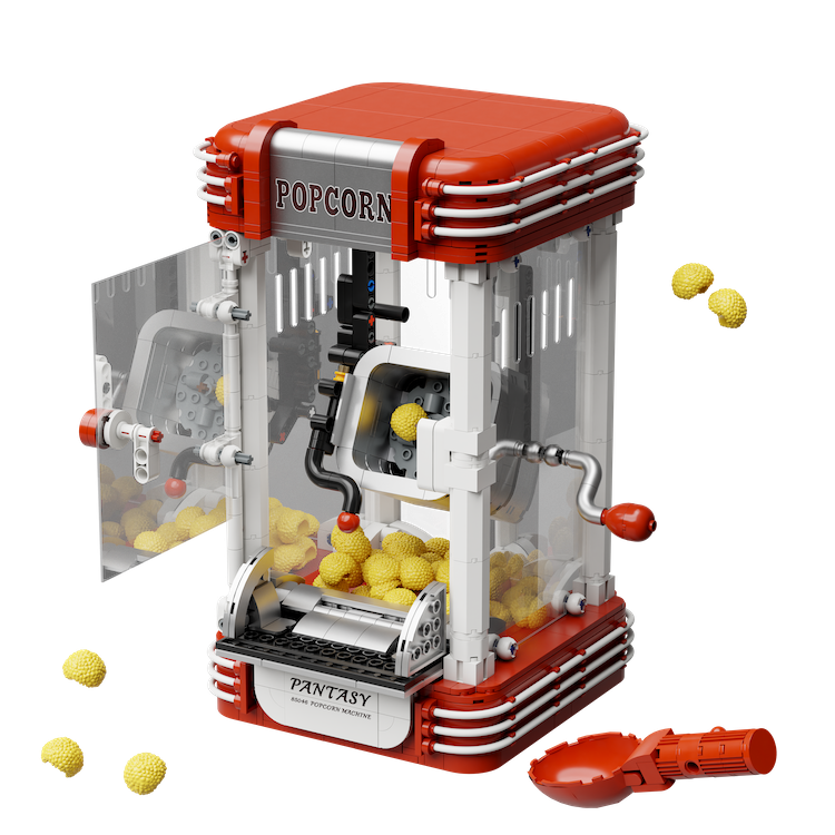 PANTASY - Popcorn Machine - Building block 1201 pcs : ShopForGeek.com ...