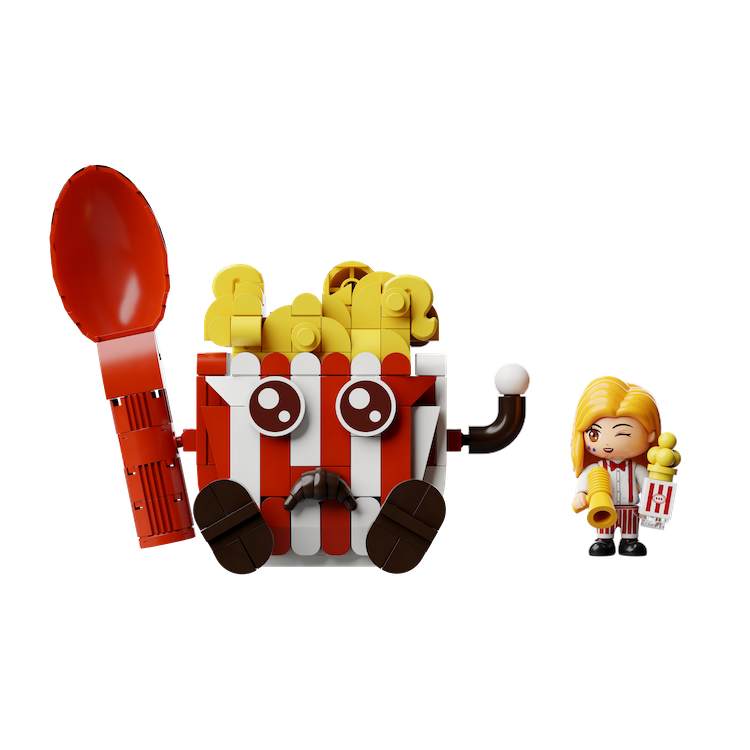 PANTASY - Popcorn Machine - Building block 1201 pcs : ShopForGeek.com ...