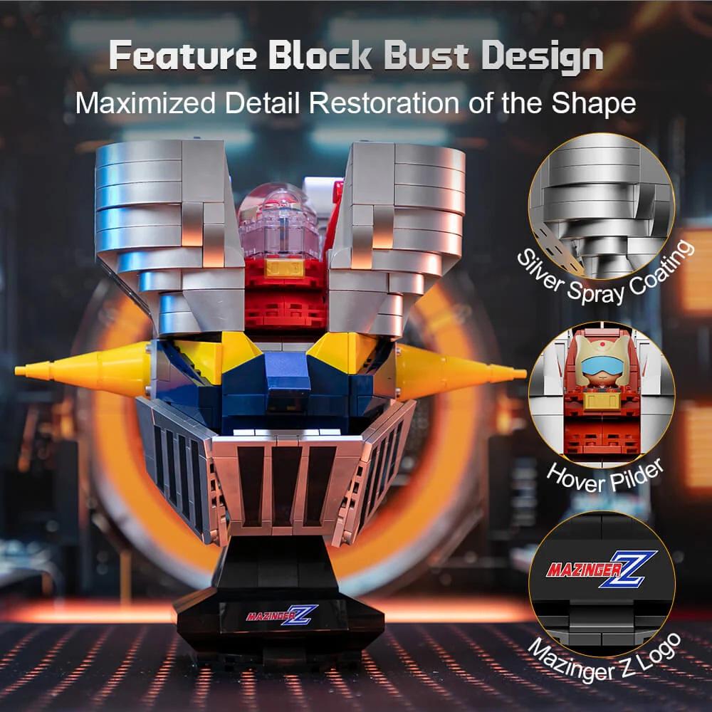 MAZINGER Z - Bust Mazinger Z - Building block : ShopForGeek.com: Pantasy Goldorak