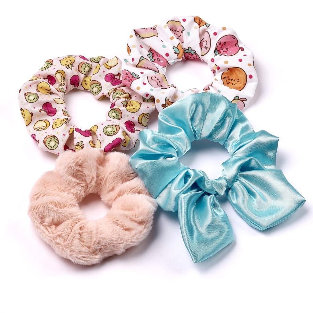 PUSHEEN - Fruits - Set of 4 Hair Scrunchies : ShopForGeek.com: Hair ...