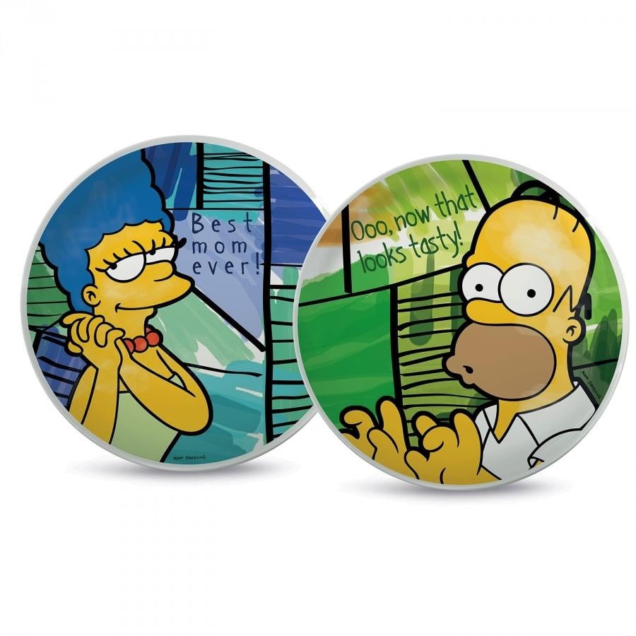 THE SIMPSONS - Set de 2 Pizza Plates 30cm - Homer & Marge : ShopForGeek ...
