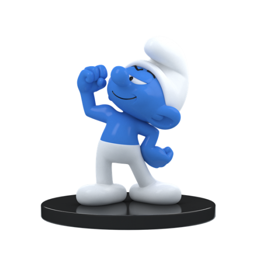 SMURF - Hefty Smurf - Figure 4inch : ShopForGeek.com: Figurines Puppy ...