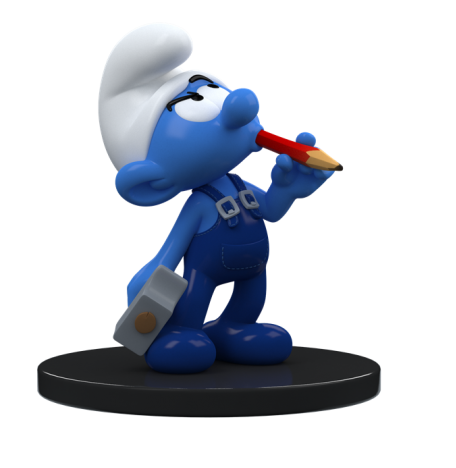 SMURF - Handy Smurf - Figure 4inch : ShopForGeek.com: Figurita Pitufo