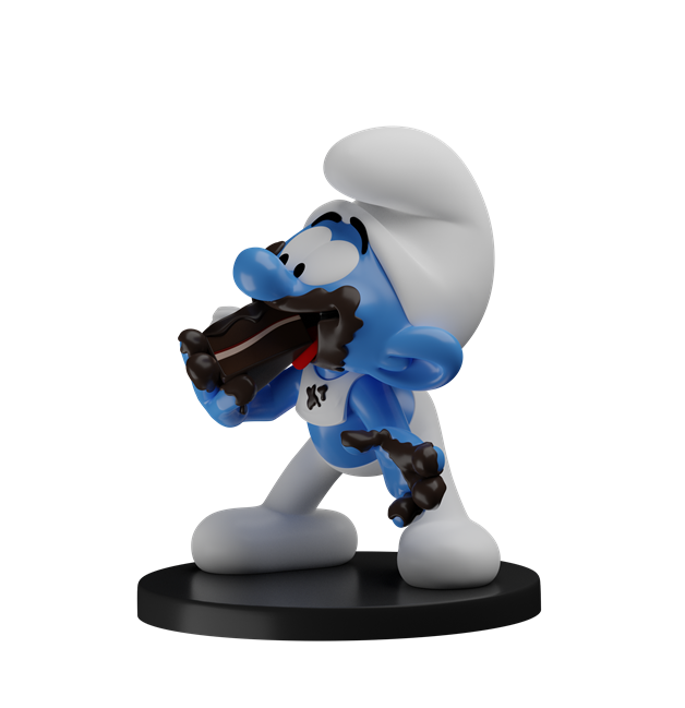 SMURF - Greedy Smurf - Figure 4inch : ShopForGeek.com: Figurines Puppy ...