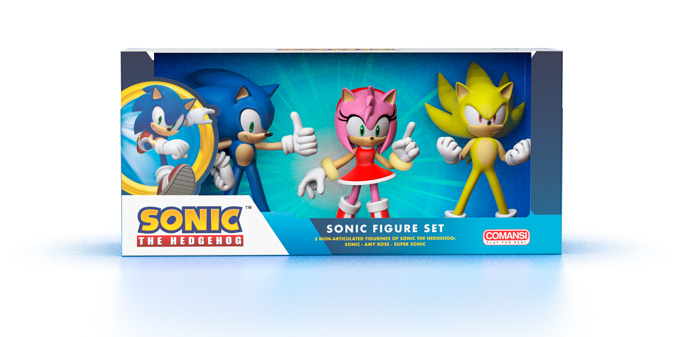 SONIC - Set of 3 Figures : ShopForGeek.com: Figurines Comansi Sonic