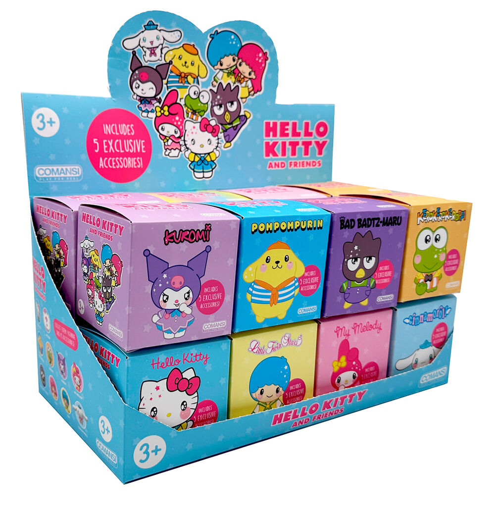 HELLO KITTY & Friends - Display of 16 Figures Assortment - 2,4inch ...