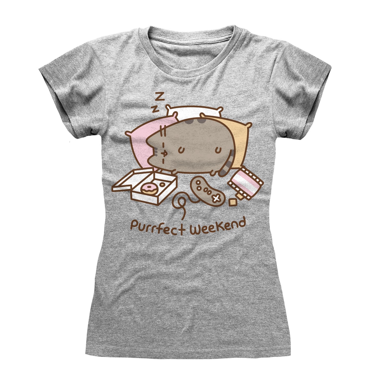 Official Pusheen T-shirt Purrfect Weekend (PINK): Buy