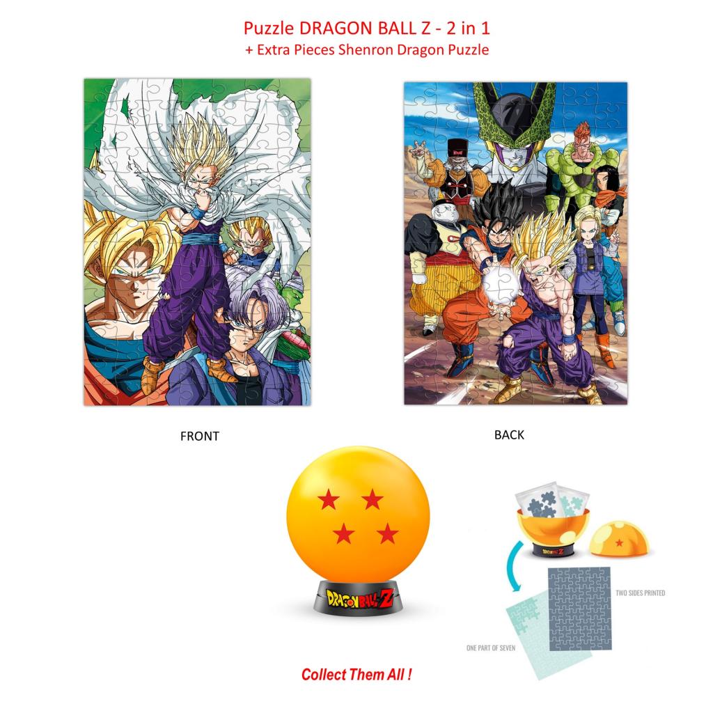 DRAGON BALL Z - Collectible Puzzle - 4 Stars - 2in1 Puzzle + Extra ...