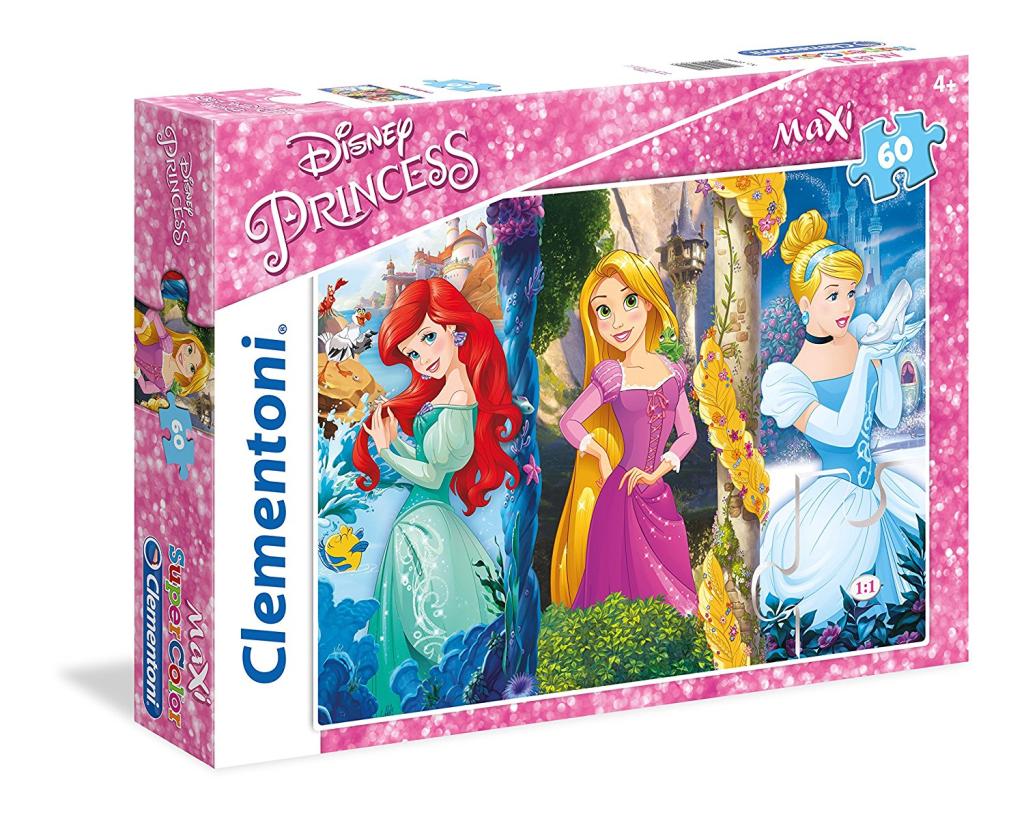 DISNEY - Ariel, Rapunzel and Cinderella - Puzzle Maxi 60P : ShopForGeek ...
