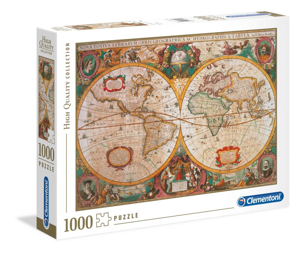 OLD MAP - Puzzle 1000P : ShopForGeek.com: Puzzle Clementoni GEEK Collection