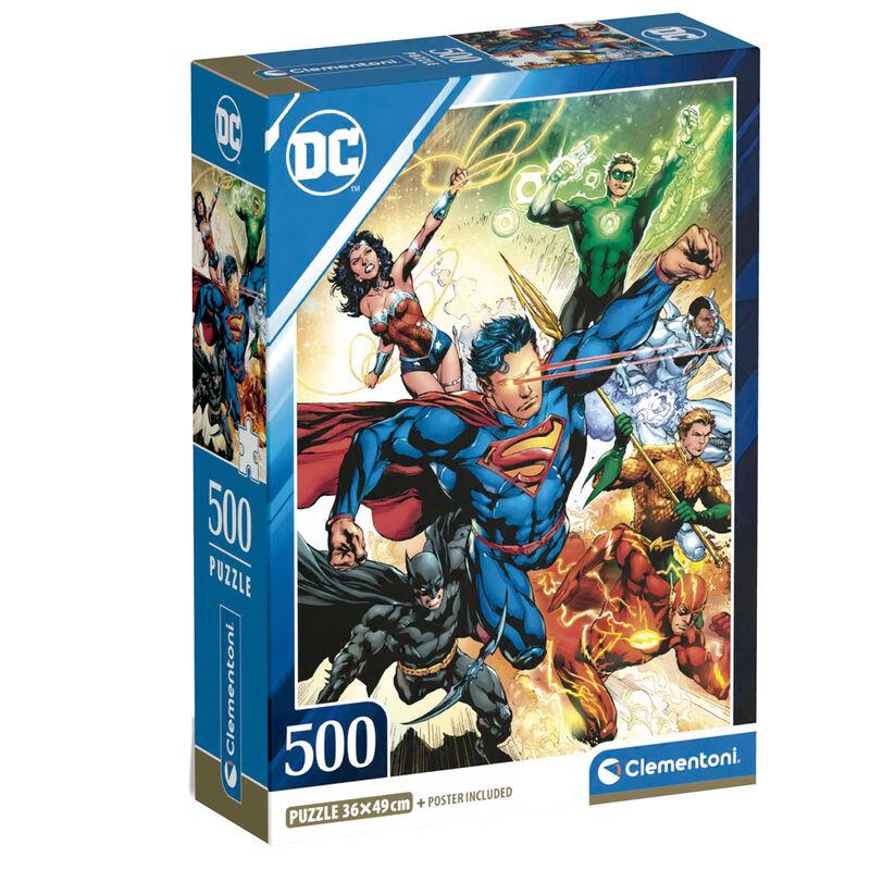 DC - Justice League - Puzzle 500P : ShopForGeek.com: Puzzle Clementoni ...