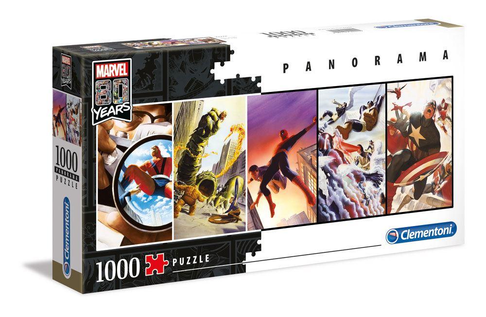 MARVEL - 80th Annviersary Panorama Characters - Puzzle 1000P ...