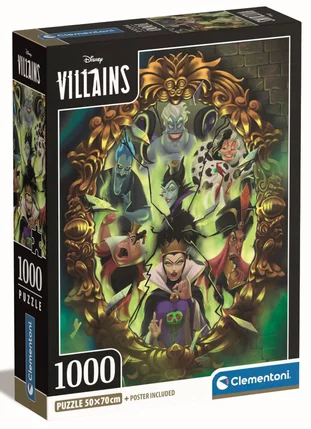 DISNEY - Villains - Puzzle 1000P : ShopForGeek.com: Puzzle Clementoni ...