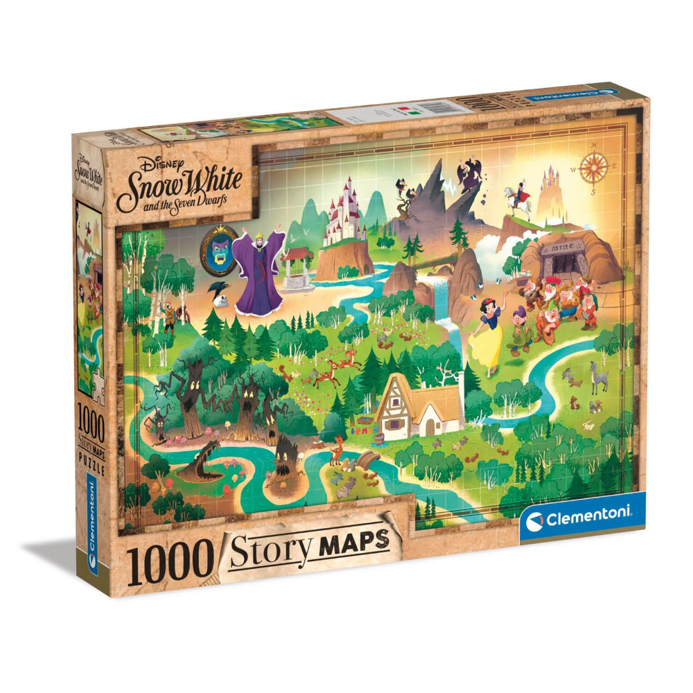 DISNEY - Snow White - Story Maps Puzzle 1000P : ShopForGeek.com: Puzzel ...