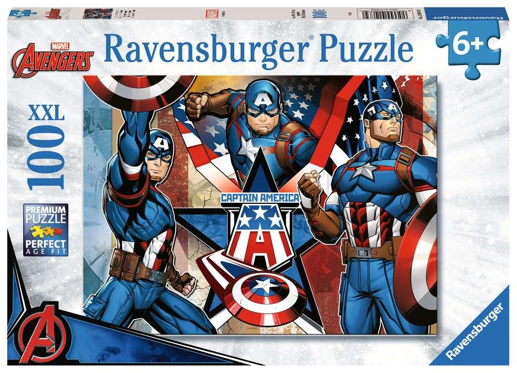 MARVEL - Captain America - Puzzle 100P XXL : ShopForGeek.com: Puzzle ...