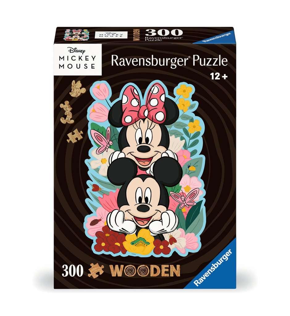 DISNEY - Mickey & Minnie - Puzzle forme en bois 300P : ShopForGeek.com ...