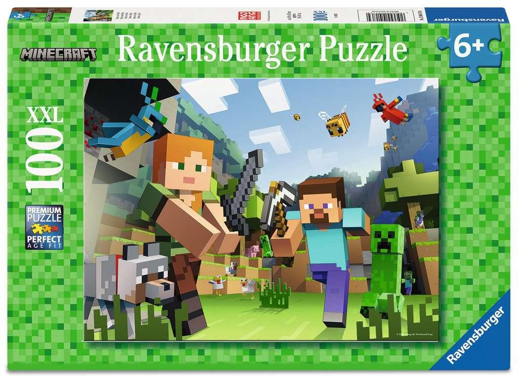MINECRAFT - Puzzle 100P XXL : ShopForGeek.com: Puzzle Ravensburger ...