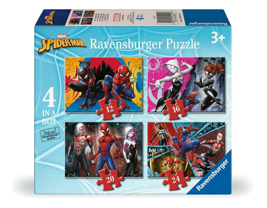MARVEL - 4 Puzzle 12/16/20/24P - Spider-man : ShopForGeek.com: Puzzle ...