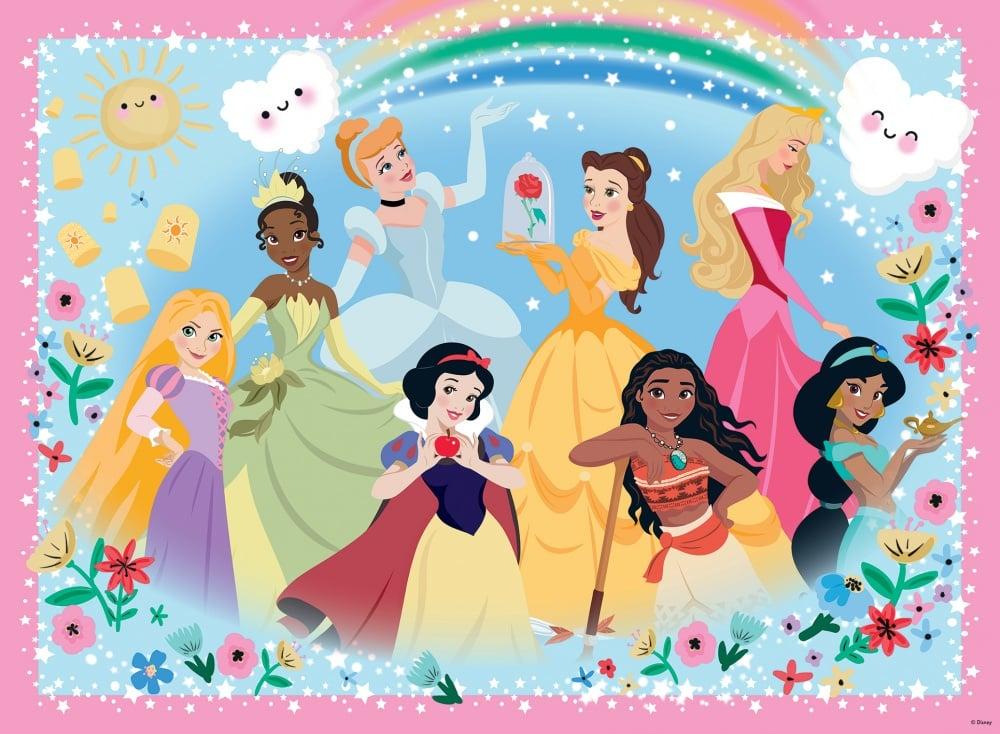 DISNEY PRINCESS - Strong, Beautifull and Courageous - Puzzle 100P XXL ...