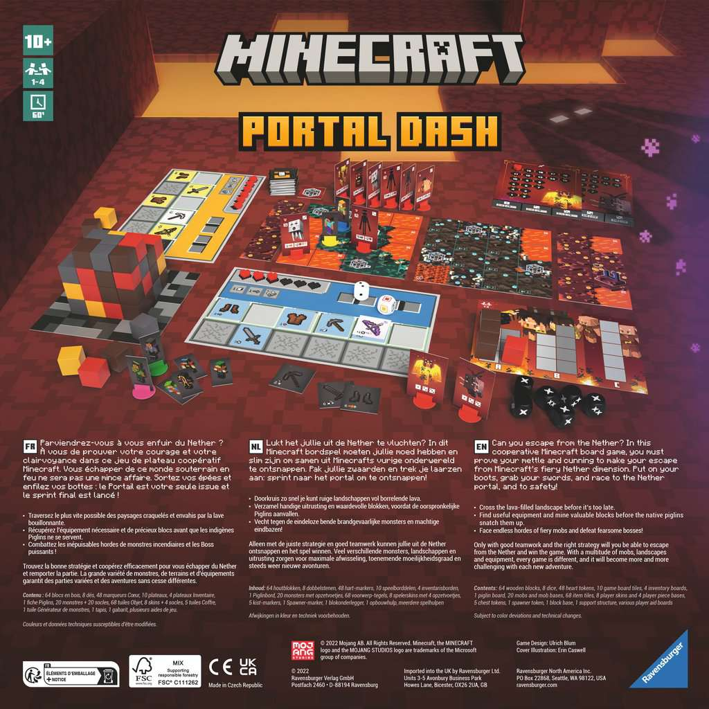 MINECRAFT - Portal Dash : ShopForGeek.com: Board game Ravensburger ...