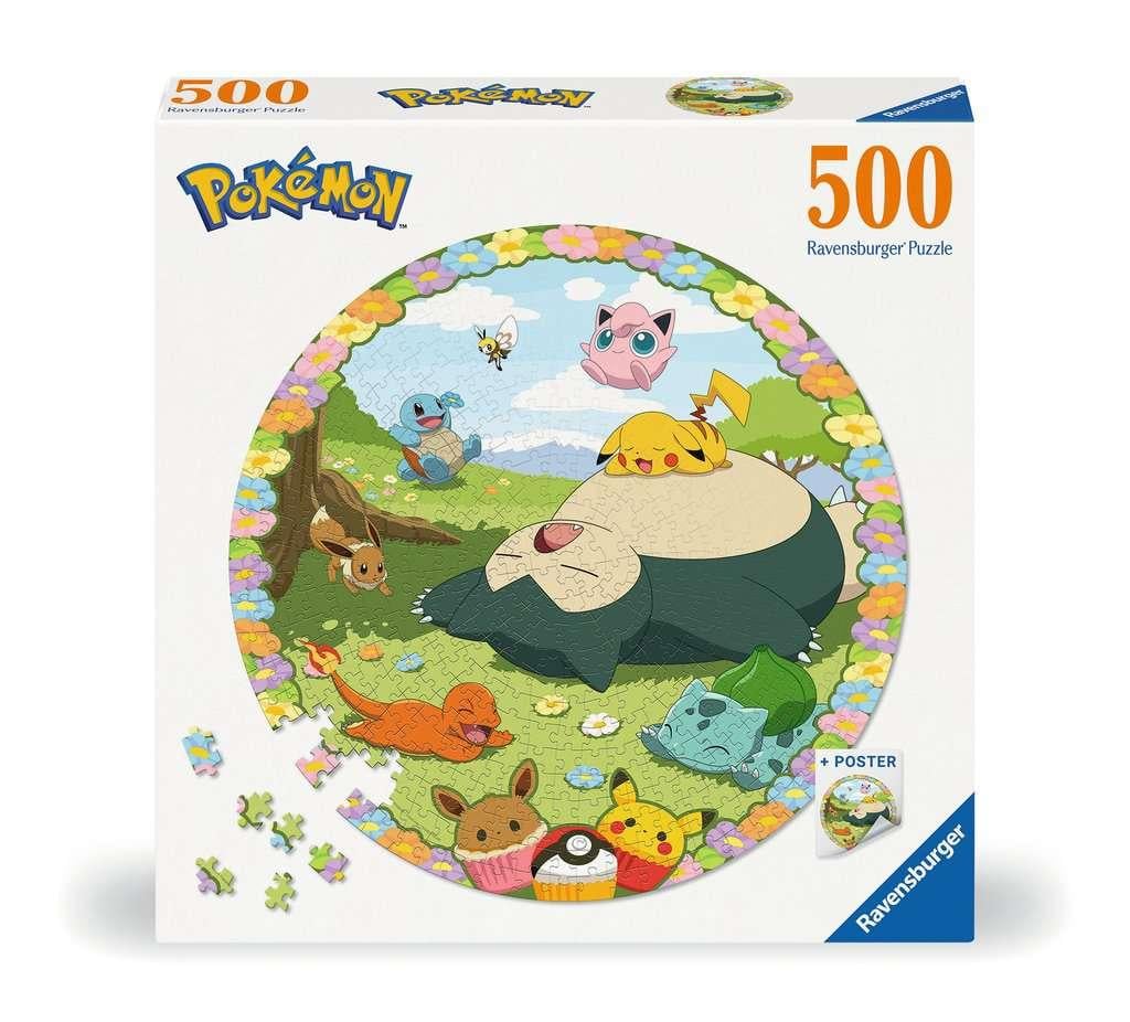 POKEMON - Puzzle Round 500p - Pokemon on flowers : ShopForGeek.com ...