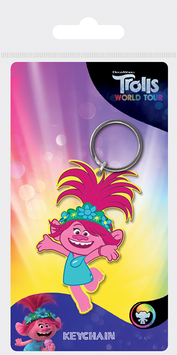 TROLLS WORLD TOUR - Poppy - Rubber Keychain : ShopForGeek.com: Keyring ...
