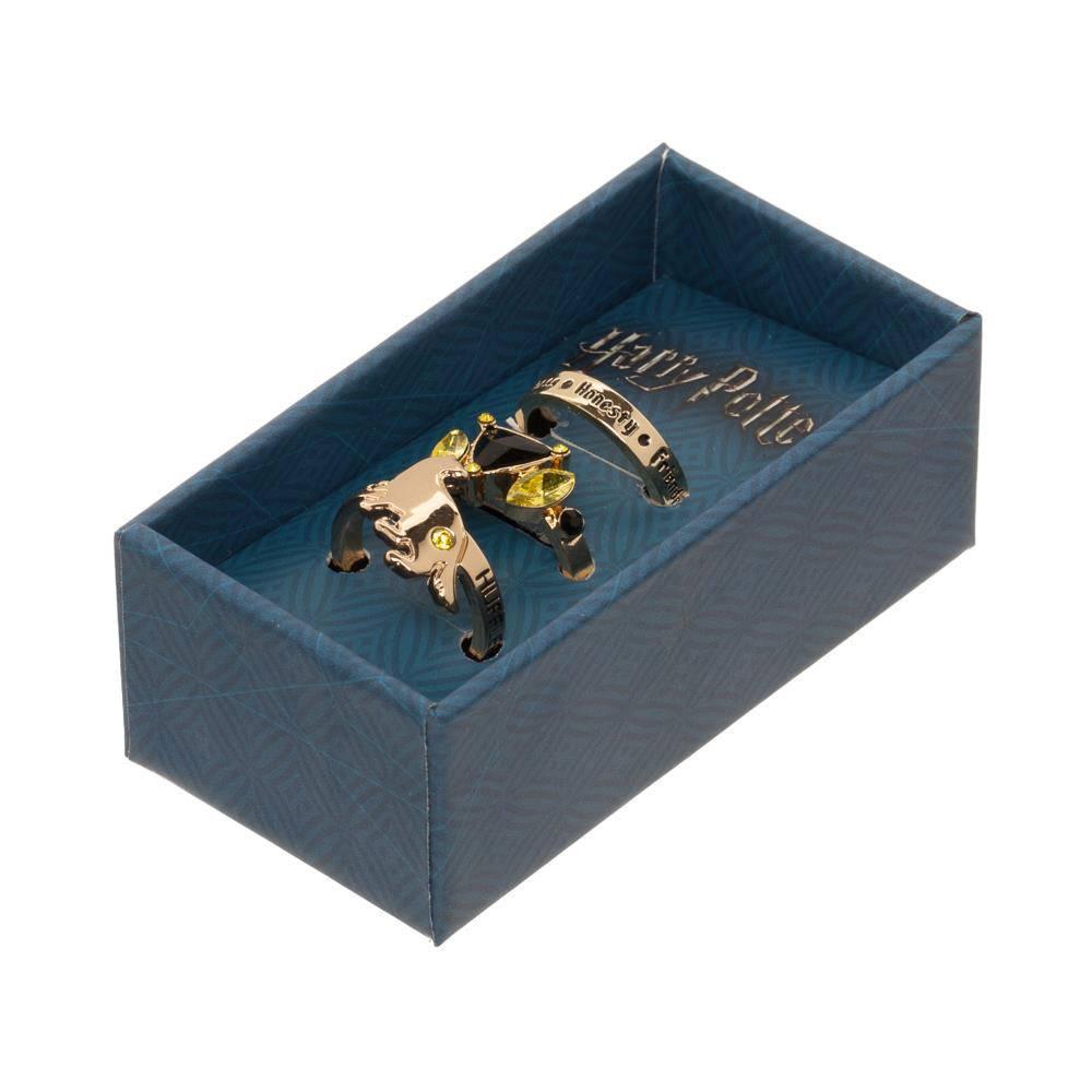 HARRY POTTER - 3Pk Ring Set - Hufflepuff : ShopForGeek.com: Jewellery Harry Potter