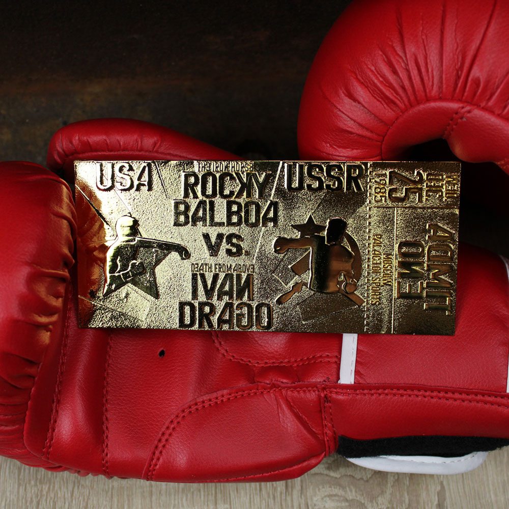 ROCKY IV - 24k Gold Plated Ticket Collector : ShopForGeek.com ...