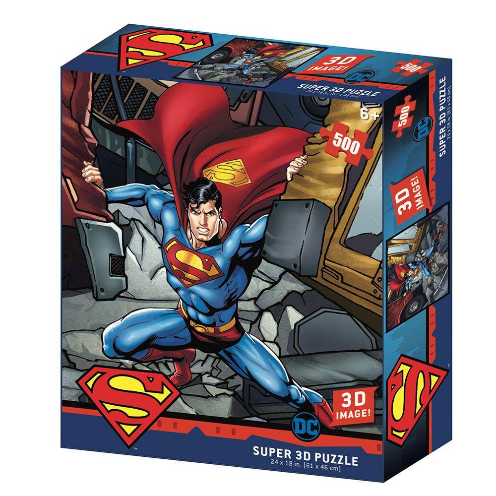 SUPERMAN - Super Strength - Puzzle lenticulaire 3D 500P '61x46cm ...