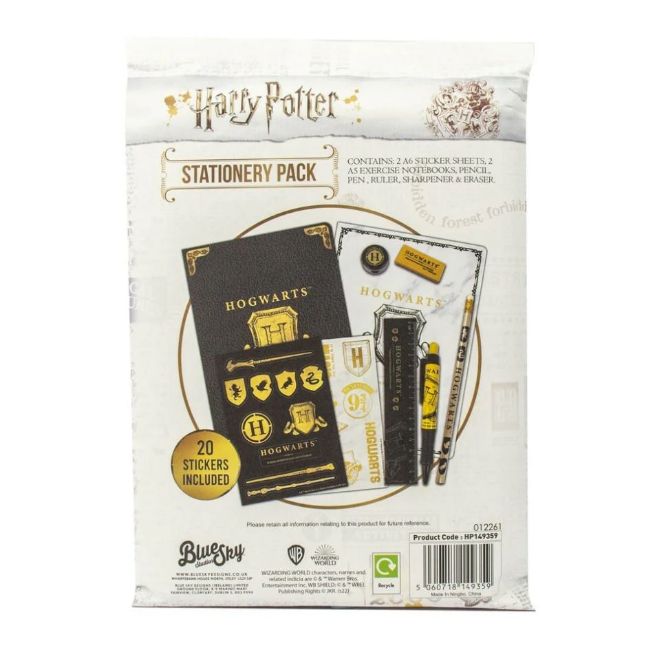 HARRY POTTER - Hogwarts - Pack Papeterie - 9pc. : ShopForGeek.com ...